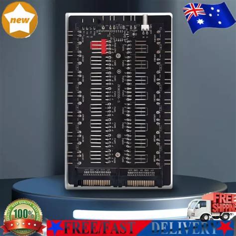 4PIN PWM 5V ARGB ARGB PWM Fan Hub Dual SATA Powered Dual 16 Bit Motherboard Sync EUR 12 64