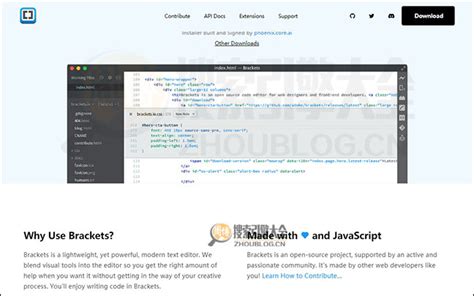 brackets：可实时预览的前端编辑器【美国】 搜索引擎大全 zhoublog cn