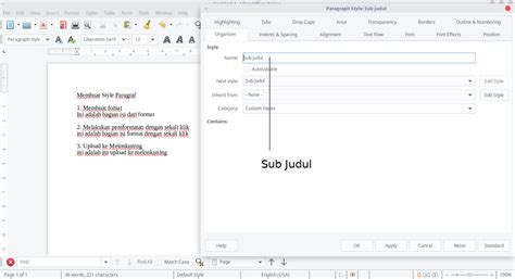 Belajar Libreoffice Writer Membuat Format Paragraf