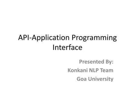 Ppt Api Application Programming Interface Powerpoint Presentation