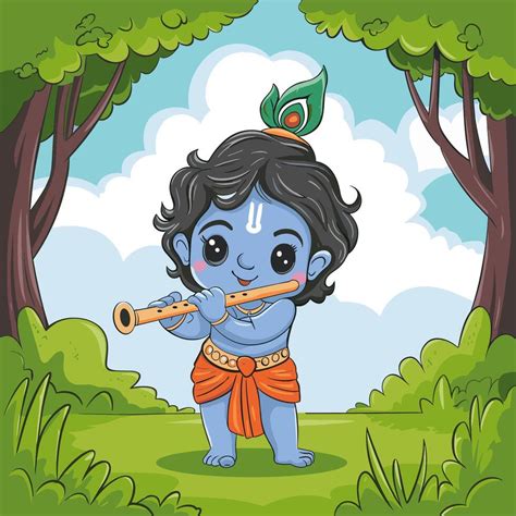 Krishna Animated Wallpaper Hd Krishna Wallpaper Size 24x36 Inch For
