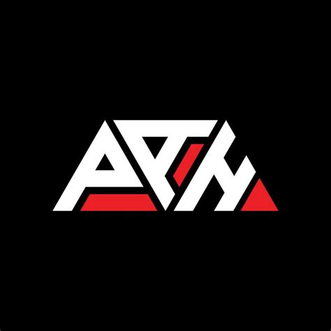 Diseño De Logotipo De Letra De Triángulo Pah Con Forma De Triángulo