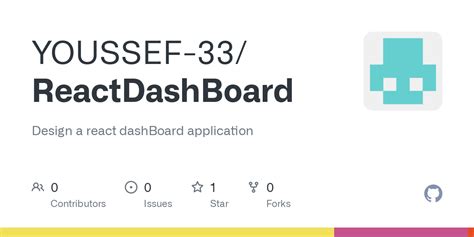 GitHub YOUSSEF ReactDashBoard Design A React DashBoard Application
