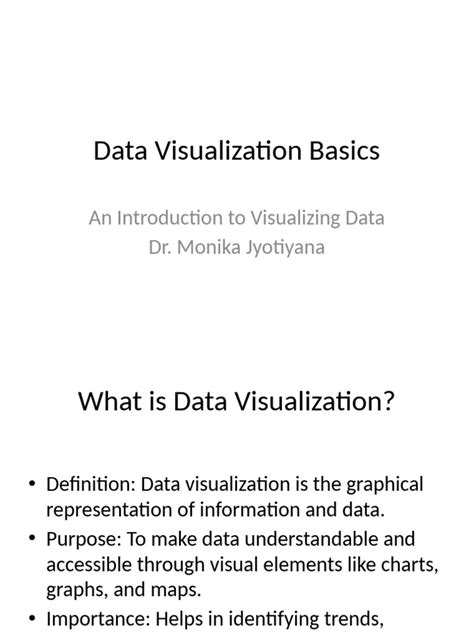 Data Visualization Basics Presentation Pdf
