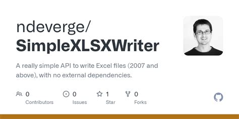 github ndeverge simplexlsxwriter a really simple api to write excel