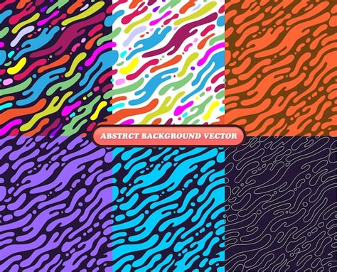 premium vector colorful seamless pattern with repeatable liquid