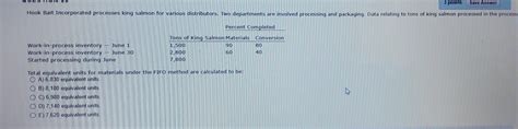 solved total equivalent units for materials under the fifo