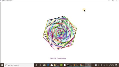 Python Turtle Graphics Geometrical Patterns Code Wonders Youtube