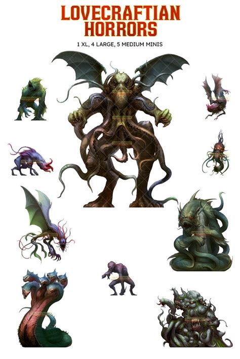 Lovecraftian Horrors Hp Lovecraft Monsters Lovecraft Hierarchy Dnd