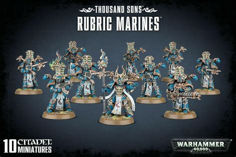 Thousand Sons Rubric Marines Warhammer 40k Tzeentch Chaos Space Marines