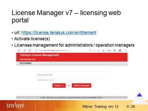 License Manager V7 Licensing Web Portal