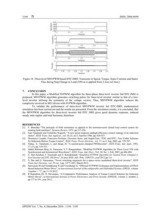 Modified SVPWM Algorithm For Level Inverter Fed DTC Induction Motor Drive PDF