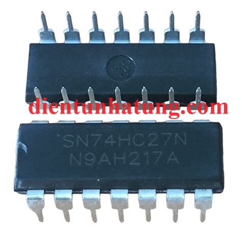 Sn74hc27n Ic Chips Pack Of 10 Triple 3 Input Nor Gates Dip 14