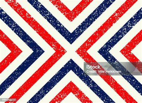 빈티지 그런 지 이발소 원활한 패턴 질감 벡터 일러스트 이미지입니다 대각선 흰색 빨간색 파란색 줄무늬 배경입니다 고전적인 미국 수염 머리 이발소 기호 아이콘 기호