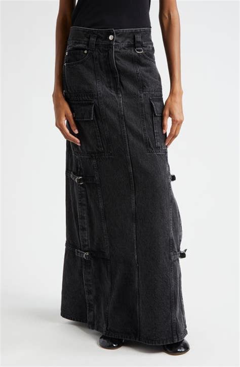 Womens Black Jean And Denim Skirts Nordstrom