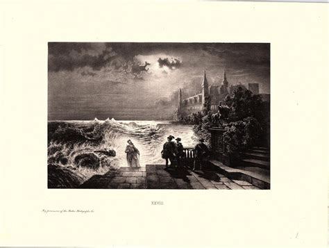 Hamlet Act I Scene Iv The Platform By The Sea At Elsinore Engraving 8