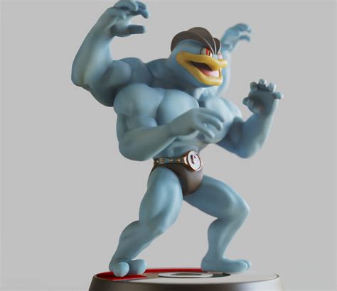 Stl File Machamp Fan Art PokÉmon Figurine Pokemon 🎨・3d Print