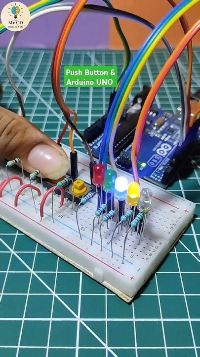 Push Button Interface With Arduino Uno Shorts Viralvideo