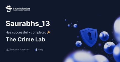 Cyberdefenders The Crime Blue Team Lab Saurabh Sahu