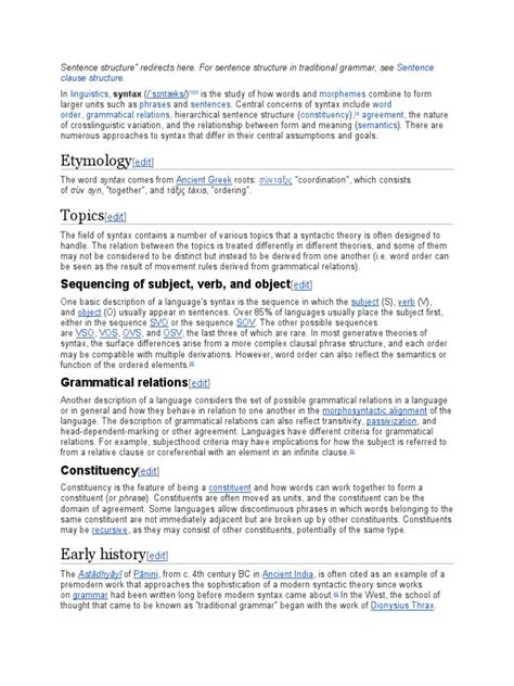 syntax and its explanation pdf syntax logic