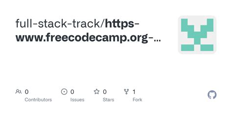 Github Full Stack Track Kusumass
