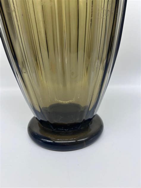 Large Smoked Glass Vase 1950s For Sale At Pamono