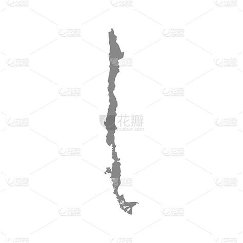 高详细矢量地图 智利