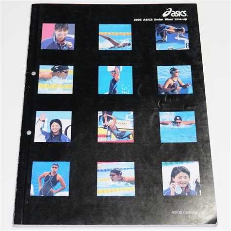 【非売品】 Asics アシックス 2006年 スイムウエア カタログ 競泳水着 Tライナー ハイドロsp Cd 往年の名品多数収録 中村礼子