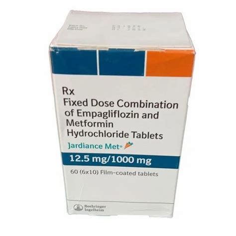 Fixed Dose Combination Of Empagliflozin And Metformin Hydrochloride Tablets At ₹ 353 Box