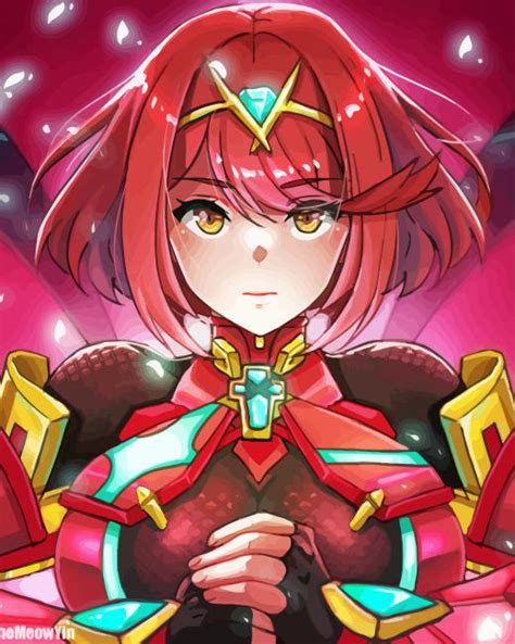 Xenoblade Pyra Anime 5d Diamond Painting Diamondpaintingspro