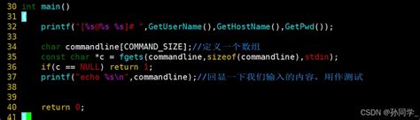 【linux篇】自主shell命令行解释器 Csdn博客