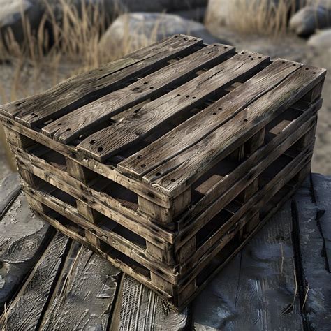 A Wooden Crate With The Number 1 On It Premium Ai Generated Image