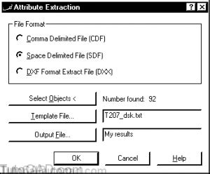 Extracting Attribute Data Tutorial AutoCAD