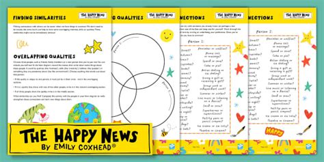 Free The Happy Newspaper Finding Similarities Twinkl