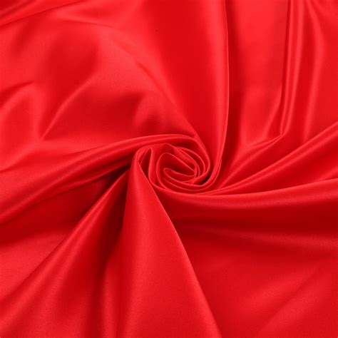 Tessuto Duchesse Fissa Poly Rosso India