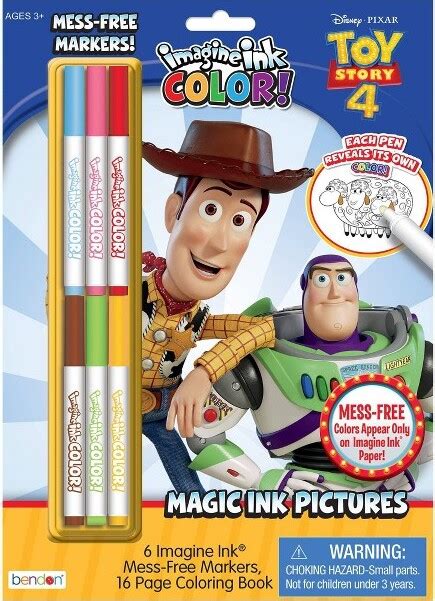 Bendon Toy Story 4 Imagine Ink Coloring Book With Mess Free Magic Ink Markers Shopstyle Home