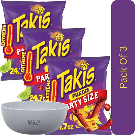 Takis Fuego Rolled Tortilla Chips Hot Chili Pepper And Lime Party Size 24