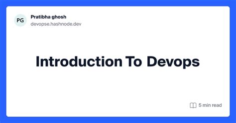 Introduction To Devops Pratibha Ghosh