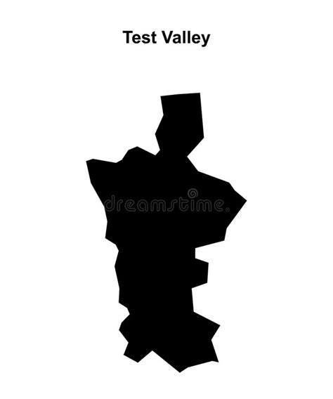 Test Valley Outline Map Stock Illustration Illustration Of Britain 371647231
