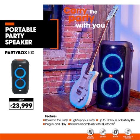 Black JBL Partybox Portable Party Speaker At Piece In Mumbai