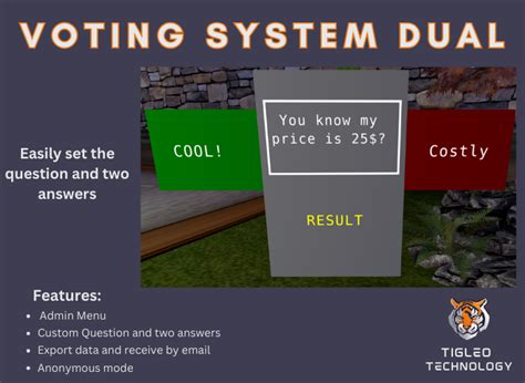 Second Life Marketplace Voting System Dual Free Demo Version
