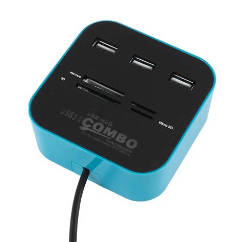 Unique Bargains Port Powered USB Hub Expander Multi Memory Card