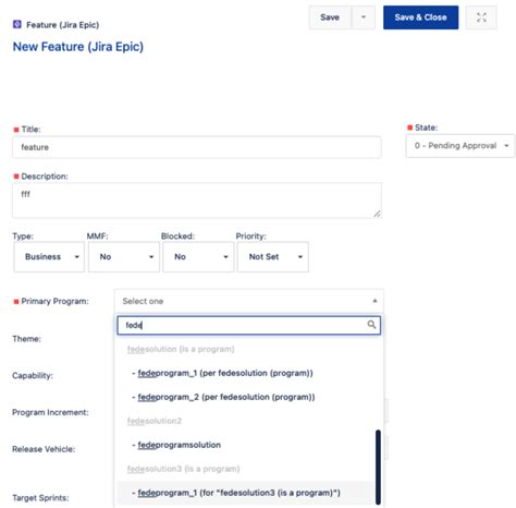 How To See The Capability Field In The Details Of A Jira Align Feature