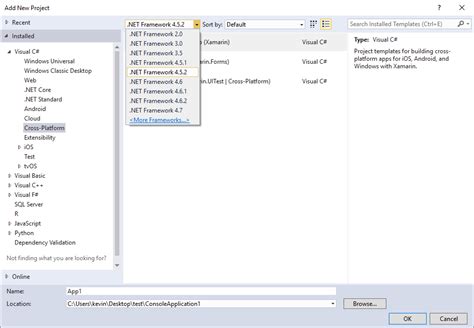 오류 유형 413 The C Project Is Targeting Netframework Version V4 0 Which Is Not