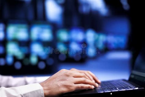 Admin Preventing Server Crash Close Up Stock Image Image Of Database Firewall 297567431