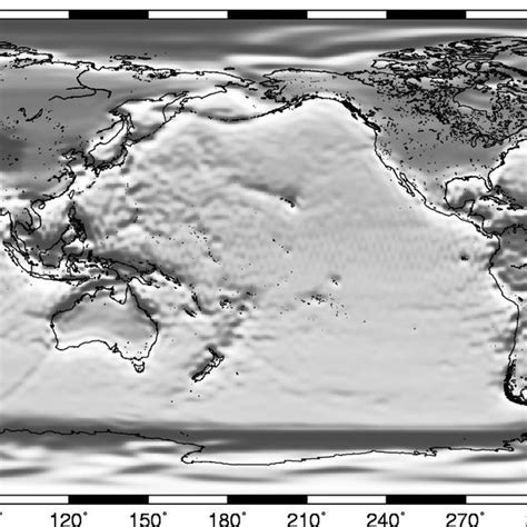 Geoid Commission Error For Egm96 N2 To 70 From Its Full Error