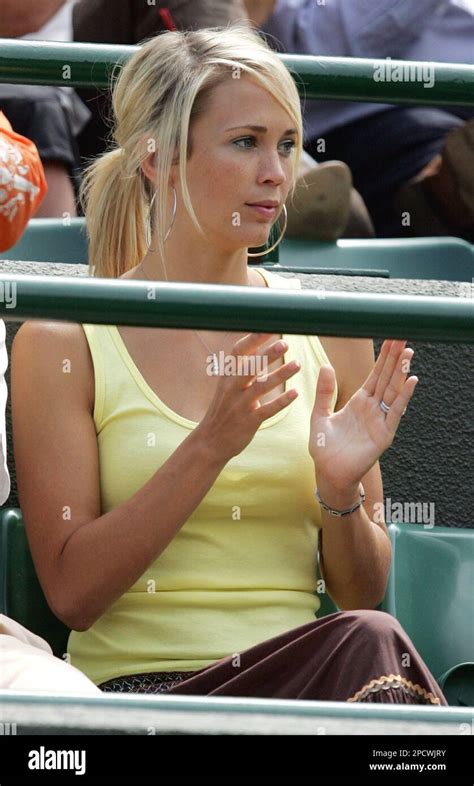 Bec Cartwright Wife Of Lleyton Hewitt Watches As Hewitt Wins Over