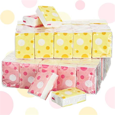 Seajan 100 Packs Pocket Travel Tissue Individual Facial