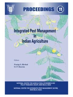 Integrated Pest Management In Indian Agriculture Integrated Pest Management In Indian