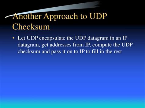 Ppt Udp User Datagram Protocol Powerpoint Presentation Free